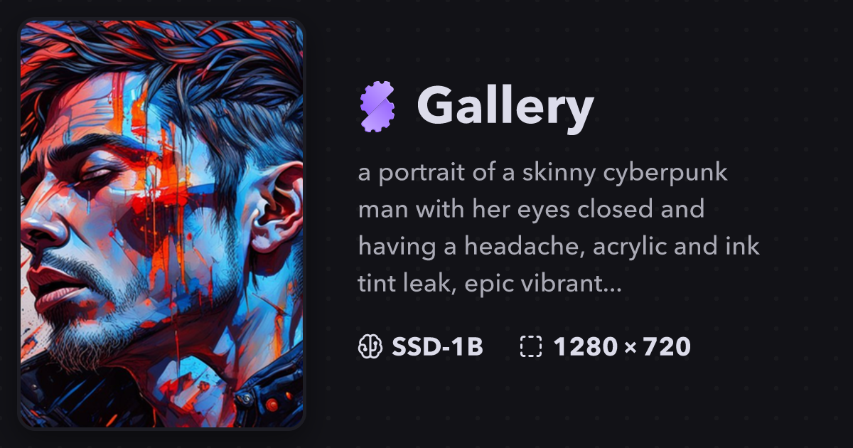 "a portrait of a skinny cyberpunk man ..." | Gallery | Stablecog