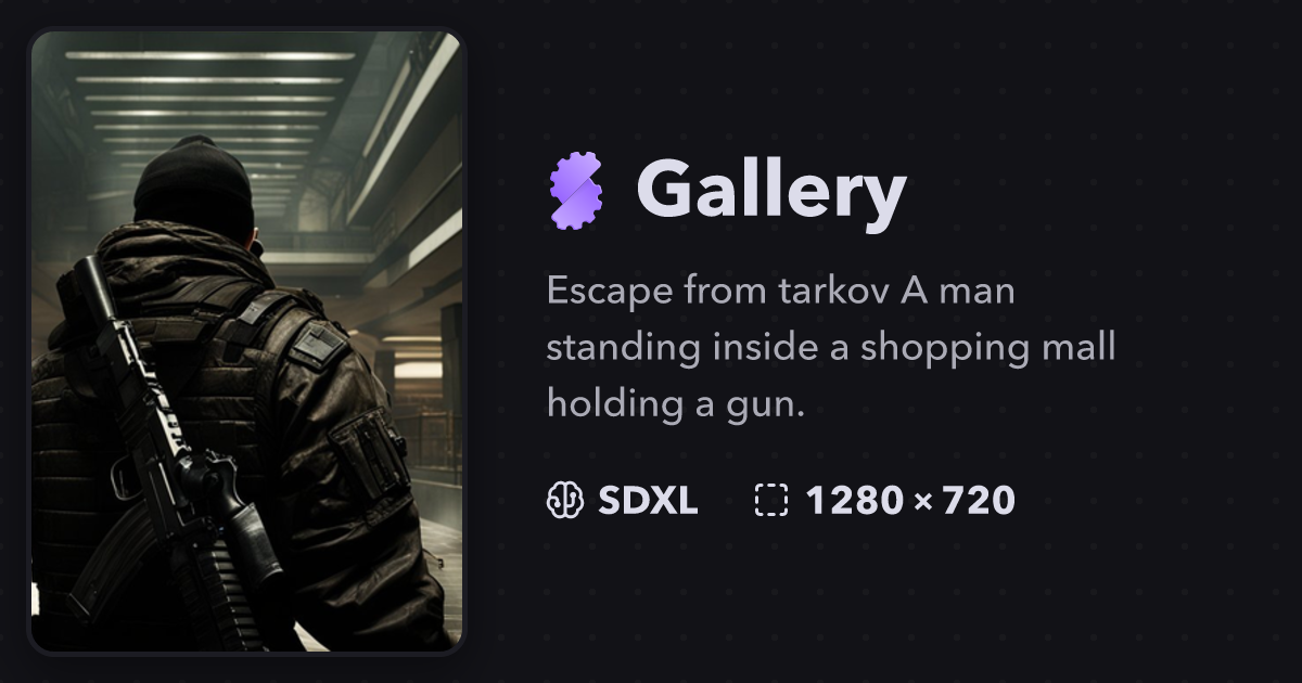 "Escape from tarkov A man standing ins..." | Gallery | Stablecog