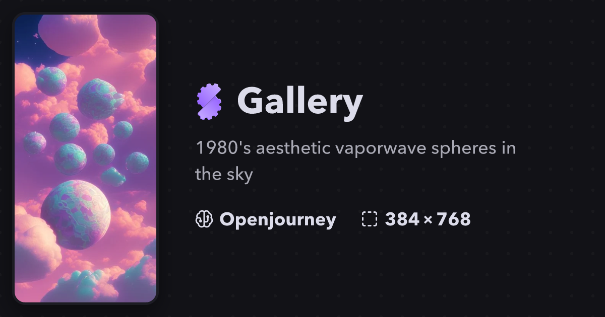 "1980's aesthetic vaporwave spheres in..." | Gallery | Stablecog