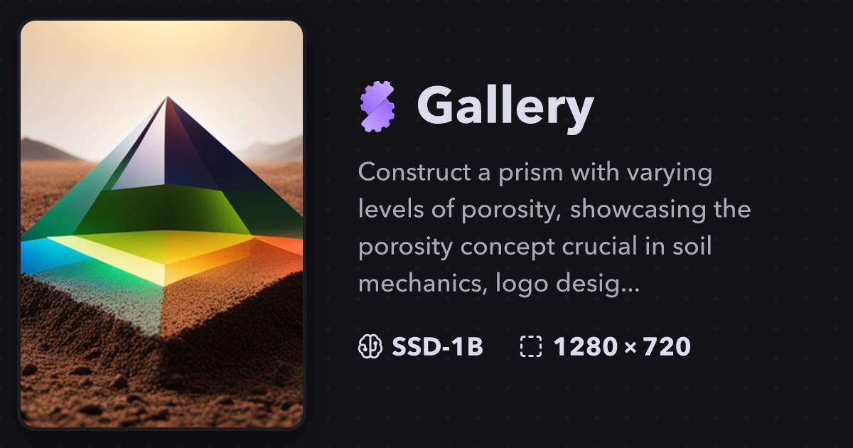 "Construct a prism with varying levels..." | Gallery | Stablecog