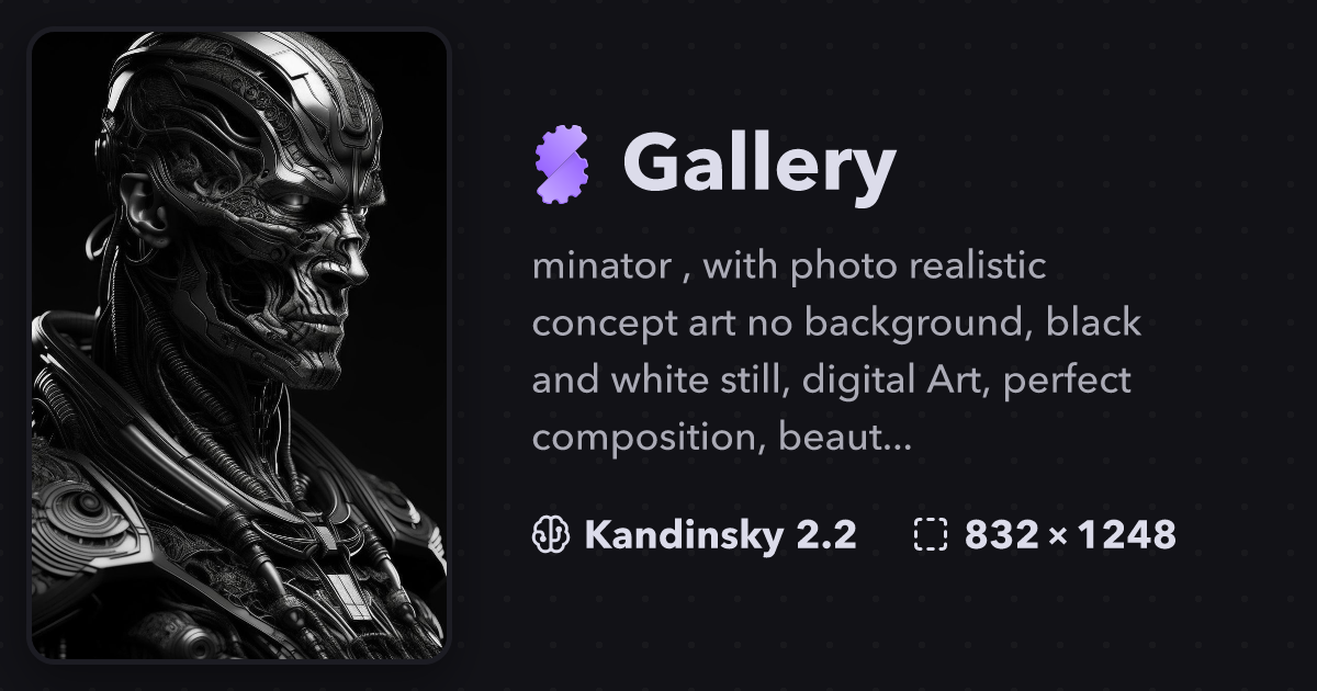 "minator , with photo realistic concep..." | Gallery | Stablecog