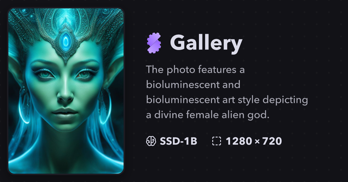 "The photo features a bioluminescent a..." | Gallery | Stablecog