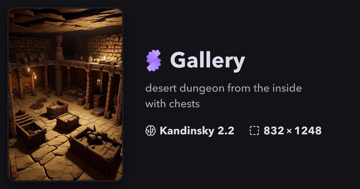 "desert dungeon from the inside with c..." | Gallery | Stablecog