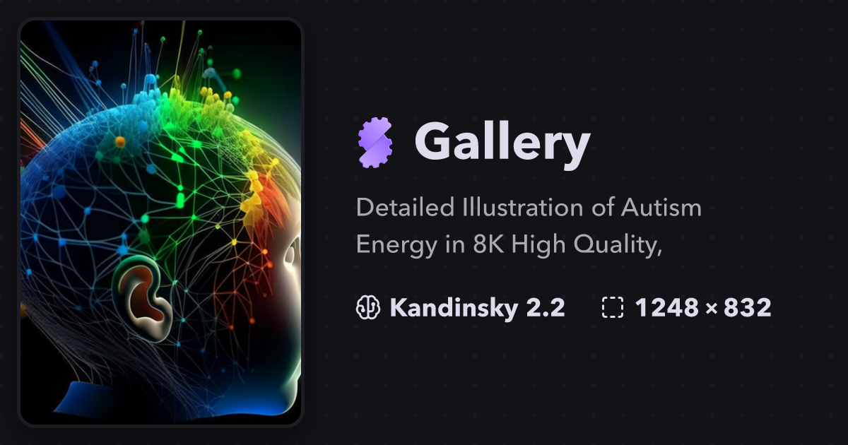 "Detailed Illustration of Autism Energ..." | Gallery | Stablecog