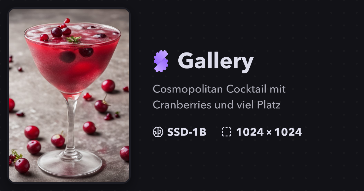 "Cosmopolitan Cocktail mit Cranberries..." | Gallery | Stablecog