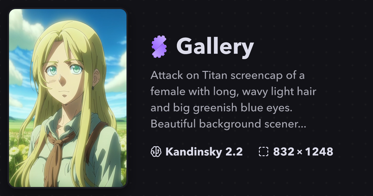 "Attack on Titan screencap of a female..." | Gallery | Stablecog