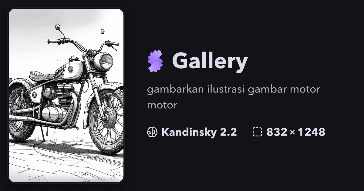 "gambarkan ilustrasi gambar motor motor" | Gallery | Stablecog