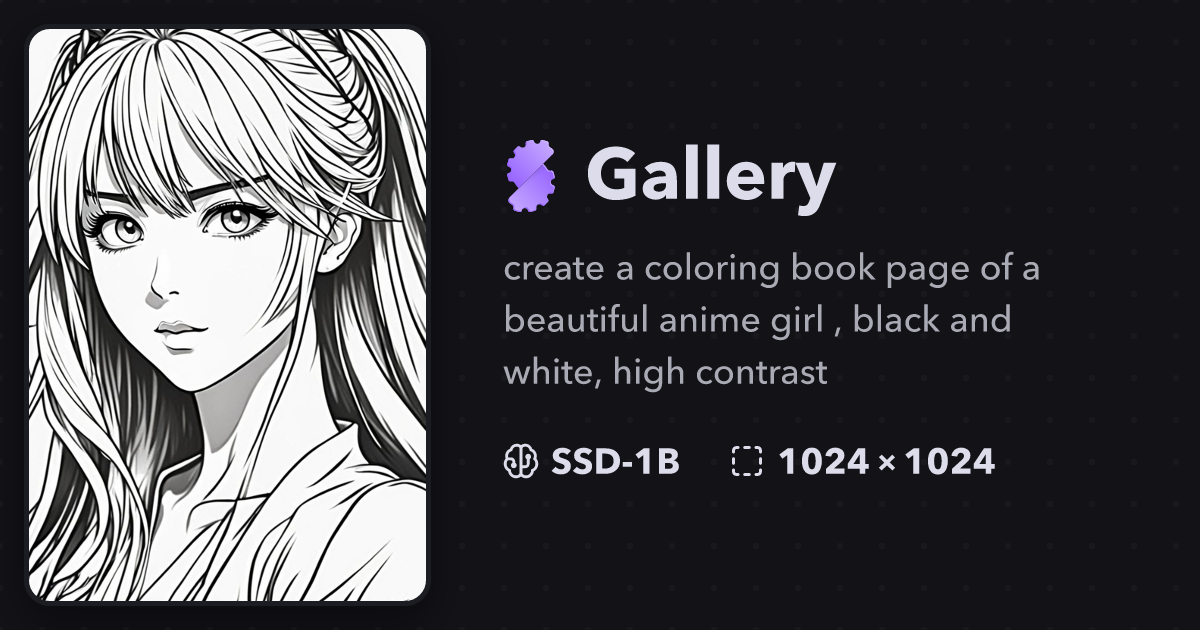 "create a coloring book page of a beau..." | Gallery | Stablecog