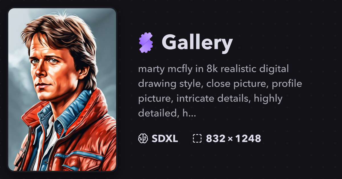 "marty mcfly in 8k realistic digital d..." | Gallery | Stablecog