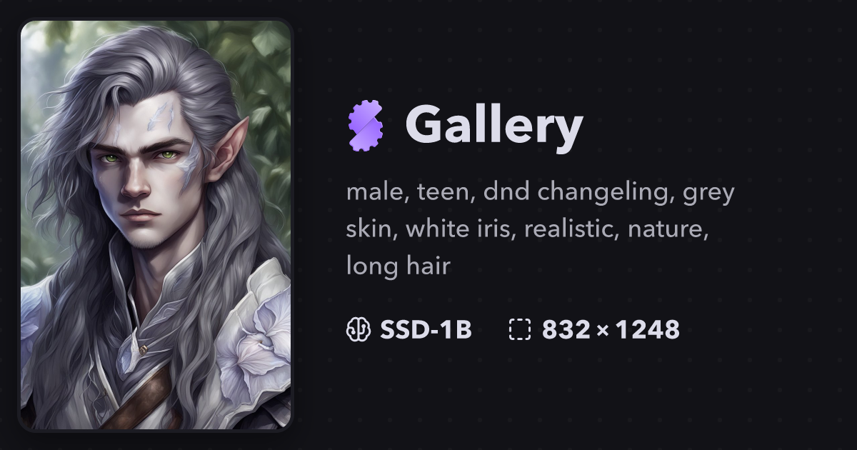 "male, teen, dnd changeling, grey skin..." | Gallery | Stablecog