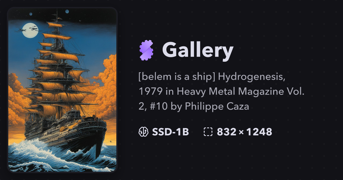 "[belem is a ship] Hydrogenesis, 1979 ..." | Gallery | Stablecog