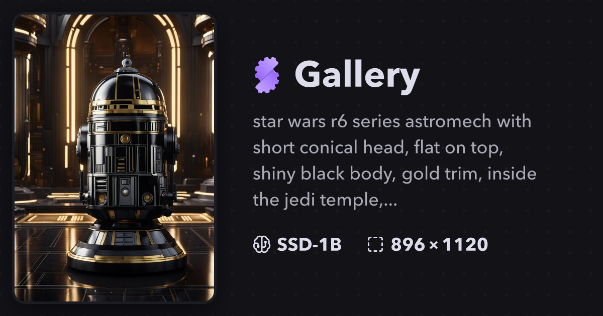 "star wars r6 series astromech with sh..." | Gallery | Stablecog