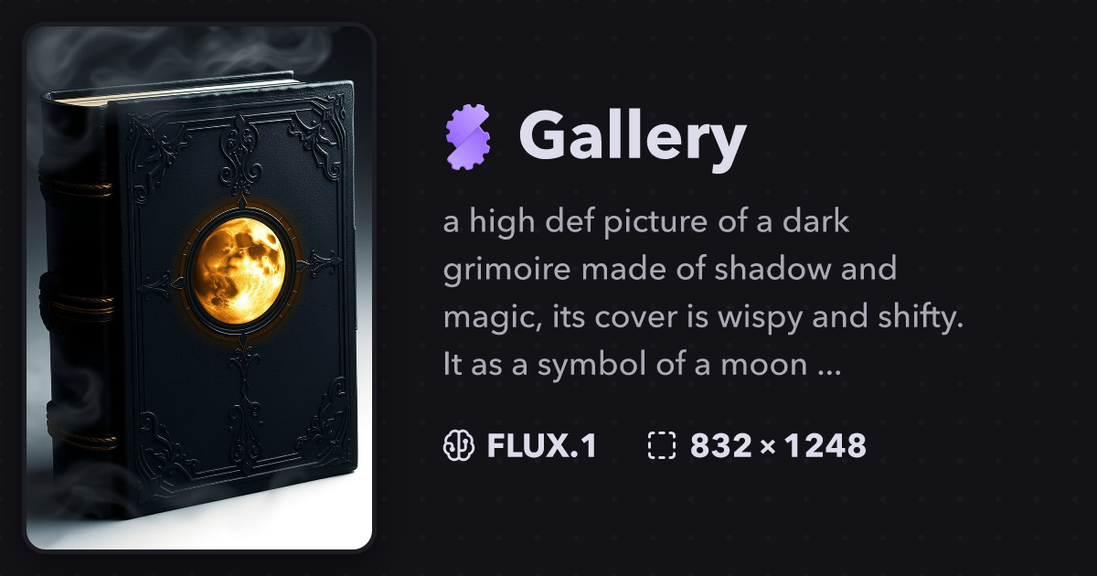 "a high def picture of a dark grimoire..." | Gallery | Stablecog