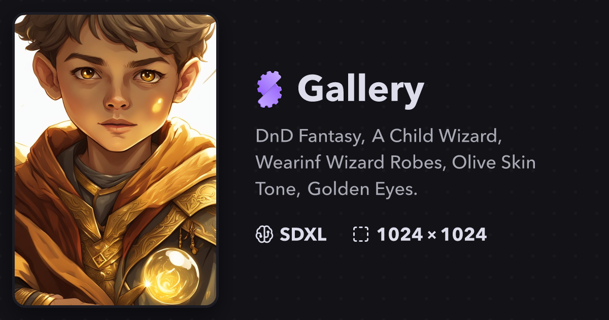 "DnD Fantasy, A Child Wizard, Wearinf ..." | Gallery | Stablecog