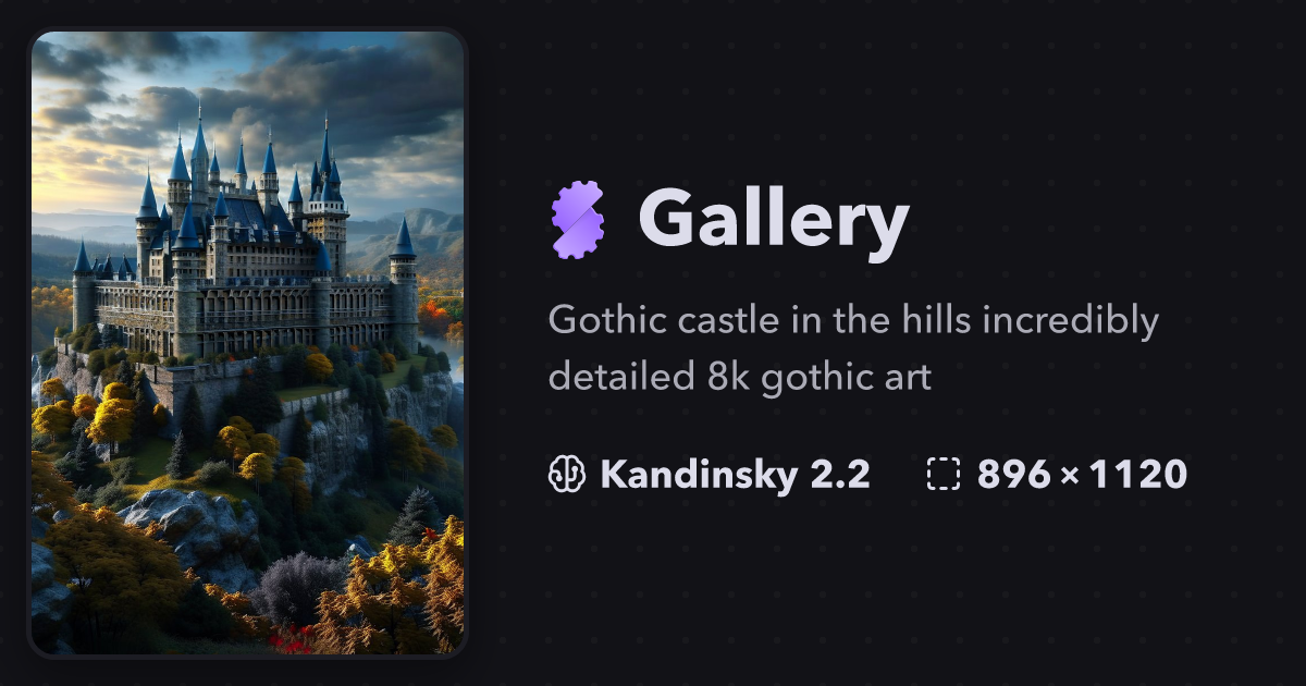 "Gothic castle in the hills incredibly..." | Gallery | Stablecog