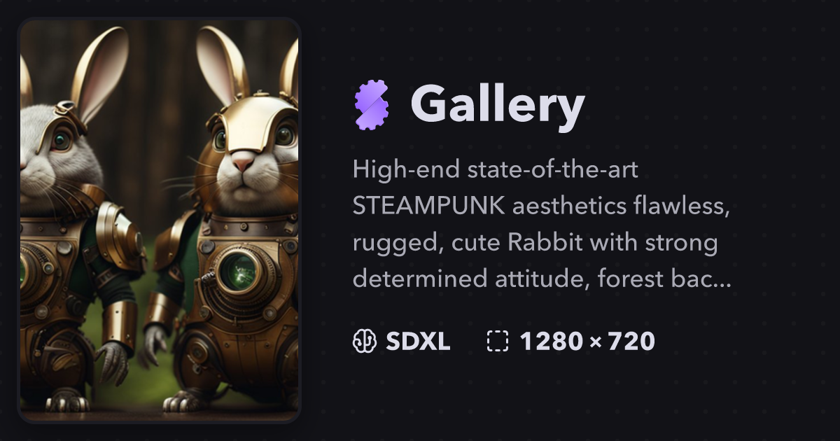"High-end state-of-the-art STEAMPUNK a..." | Gallery | Stablecog