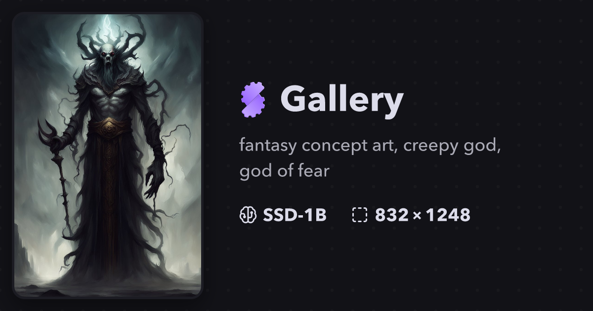 "fantasy concept art, creepy god, god of ..." | Gallery | Stablecog