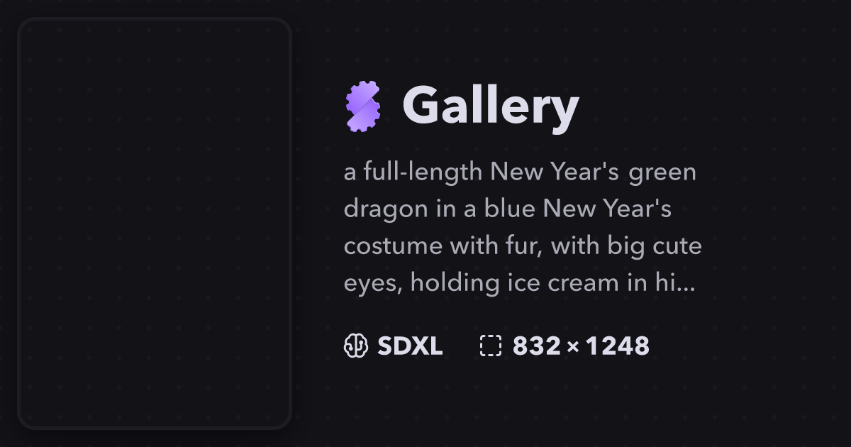 "a full-length New Year's green dragon..." | Gallery | Stablecog