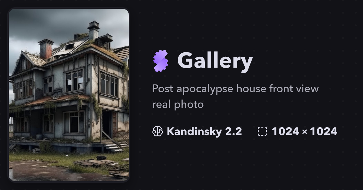 "Post apocalypse house front view real..." | Gallery | Stablecog