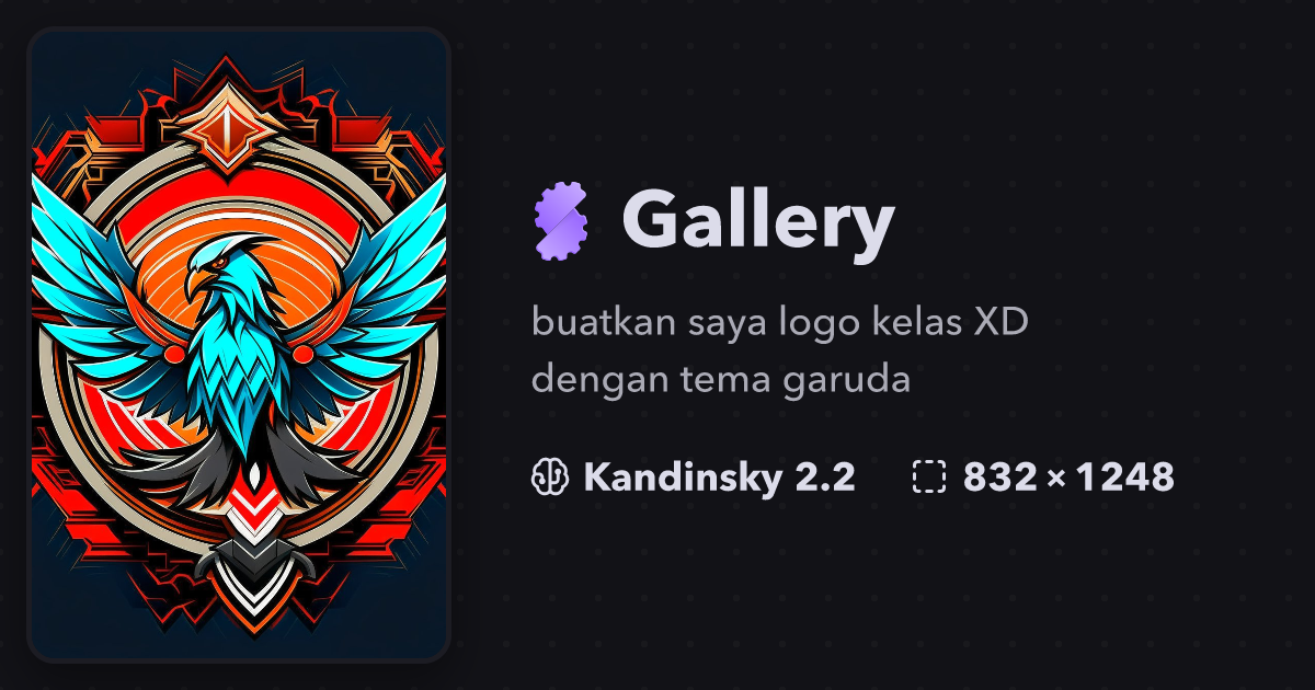 "buatkan saya logo kelas XD dengan tem..." | Gallery | Stablecog