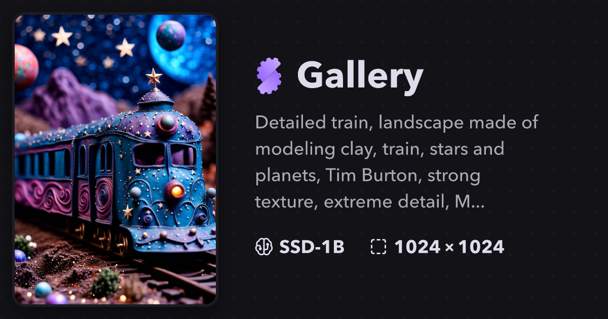 Detailed train, landscape made of modeling clay, t... | Gallery