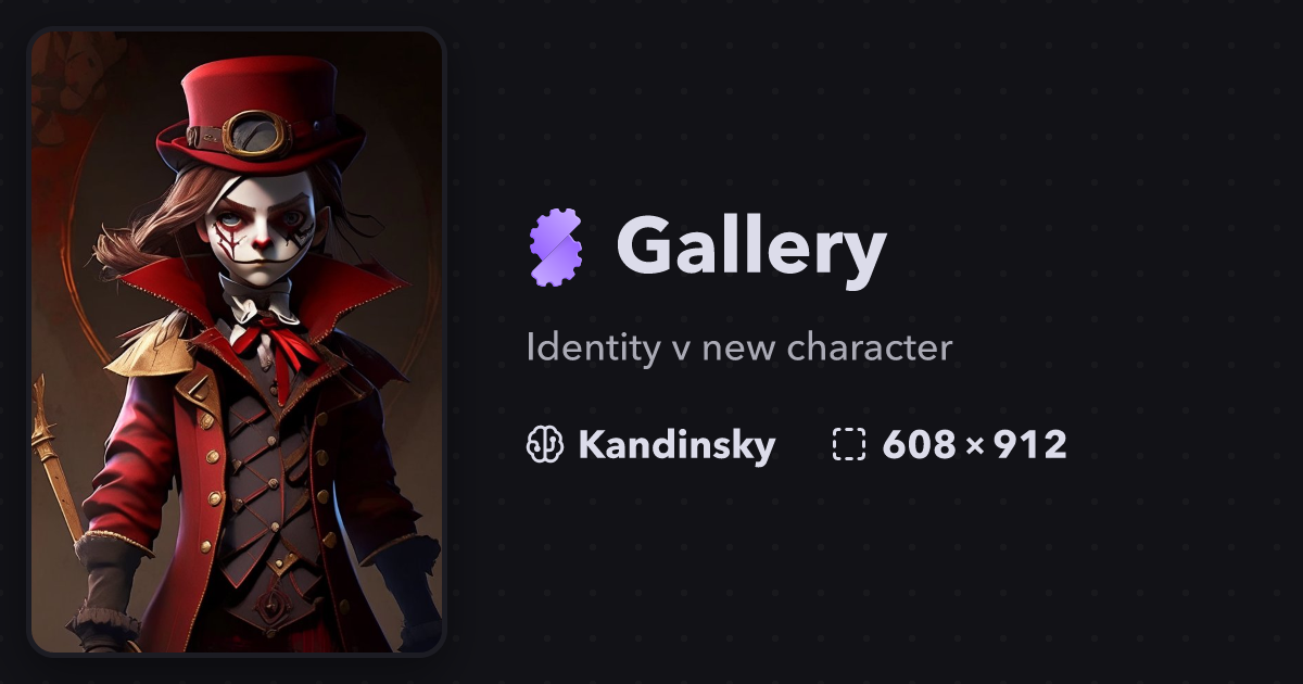 "Identity v new character" | Gallery | Stablecog