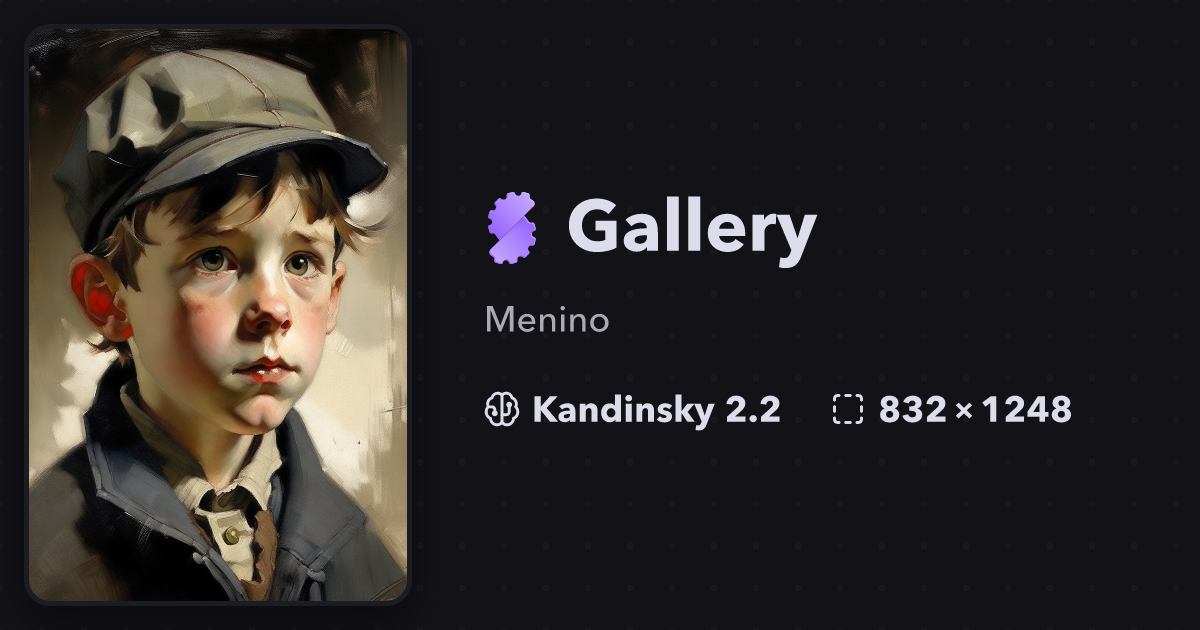 "Menino" | Gallery | Stablecog