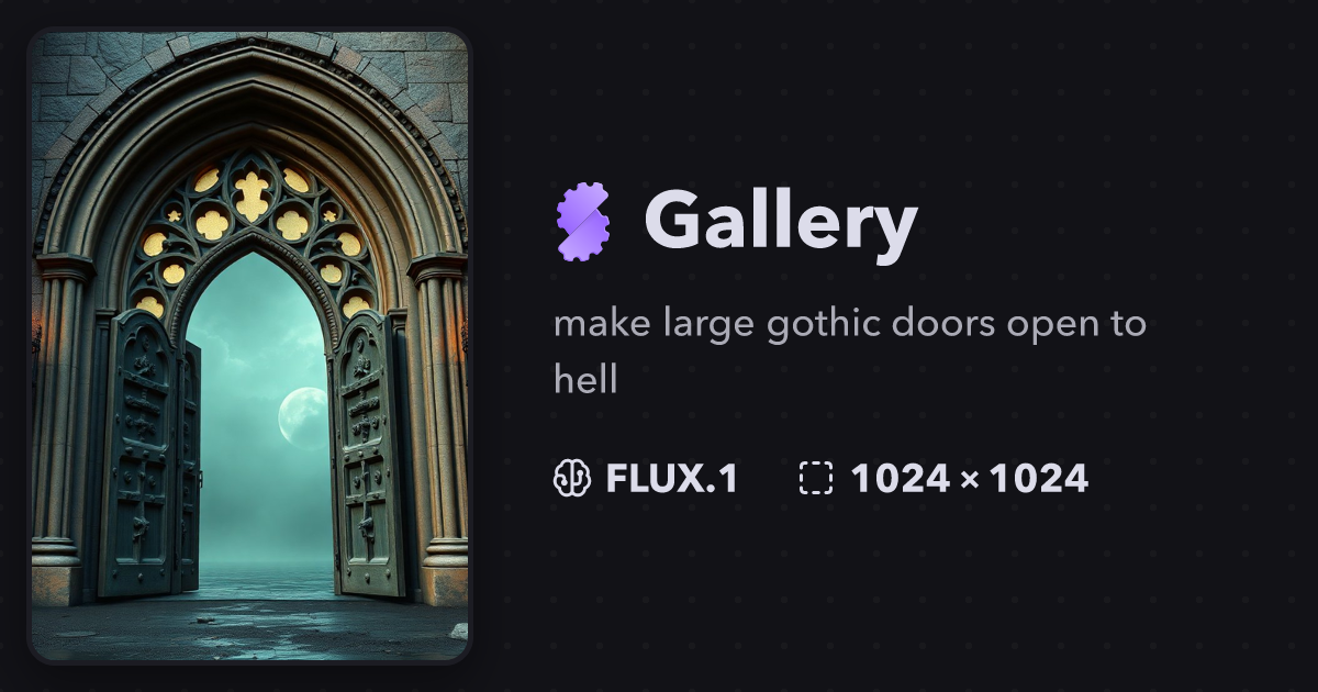 "make large gothic doors open to hell" | Gallery | Stablecog