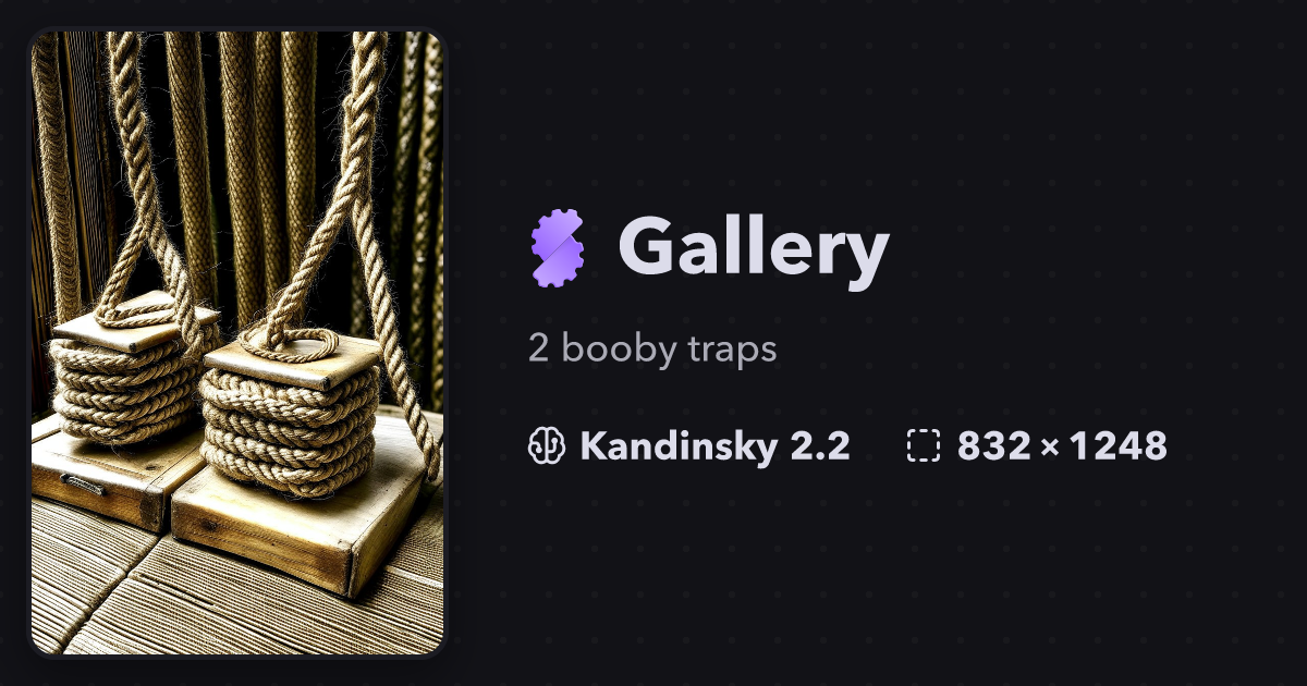 "2 booby traps" | Gallery | Stablecog