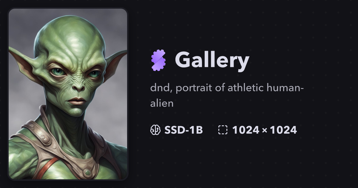"dnd, portrait of athletic human-alien" | Gallery | Stablecog