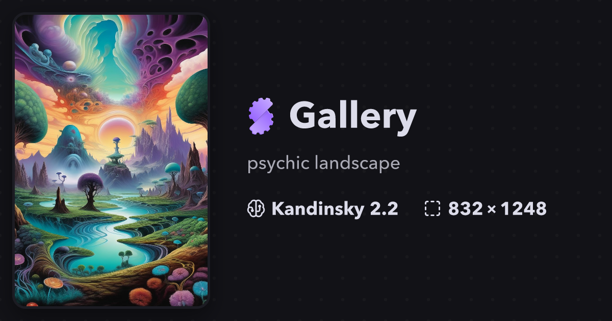 "psychic landscape" | Gallery | Stablecog