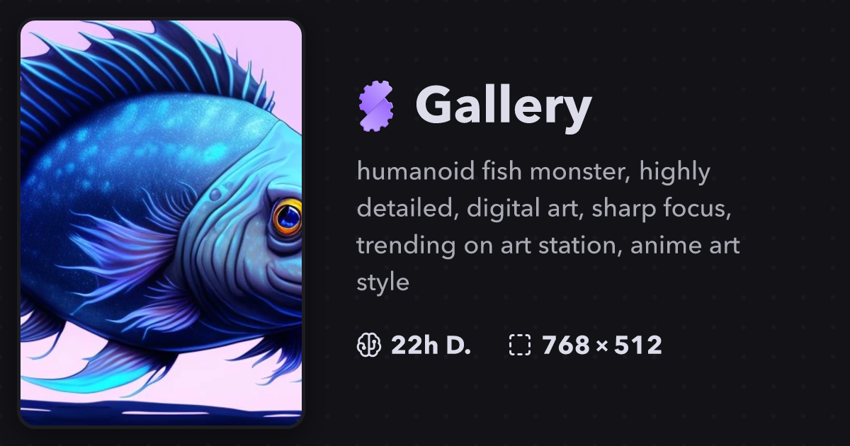 "humanoid fish monster, highly detaile..." | Gallery | Stablecog