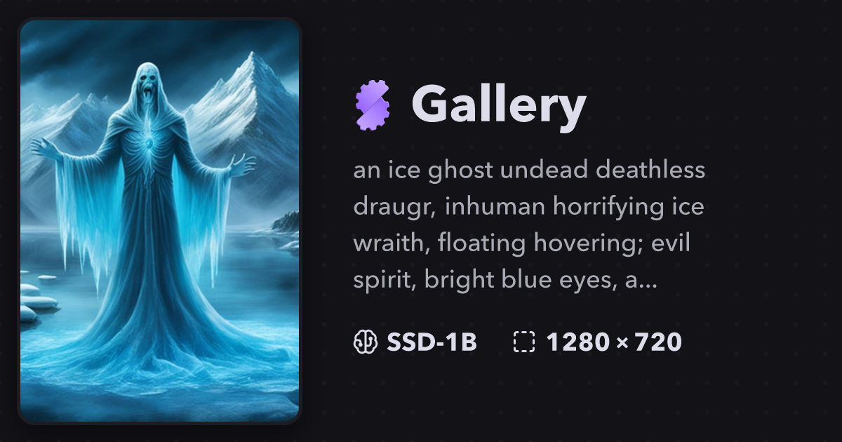 "an ice ghost undead deathless draugr, in..." | Gallery | Stablecog