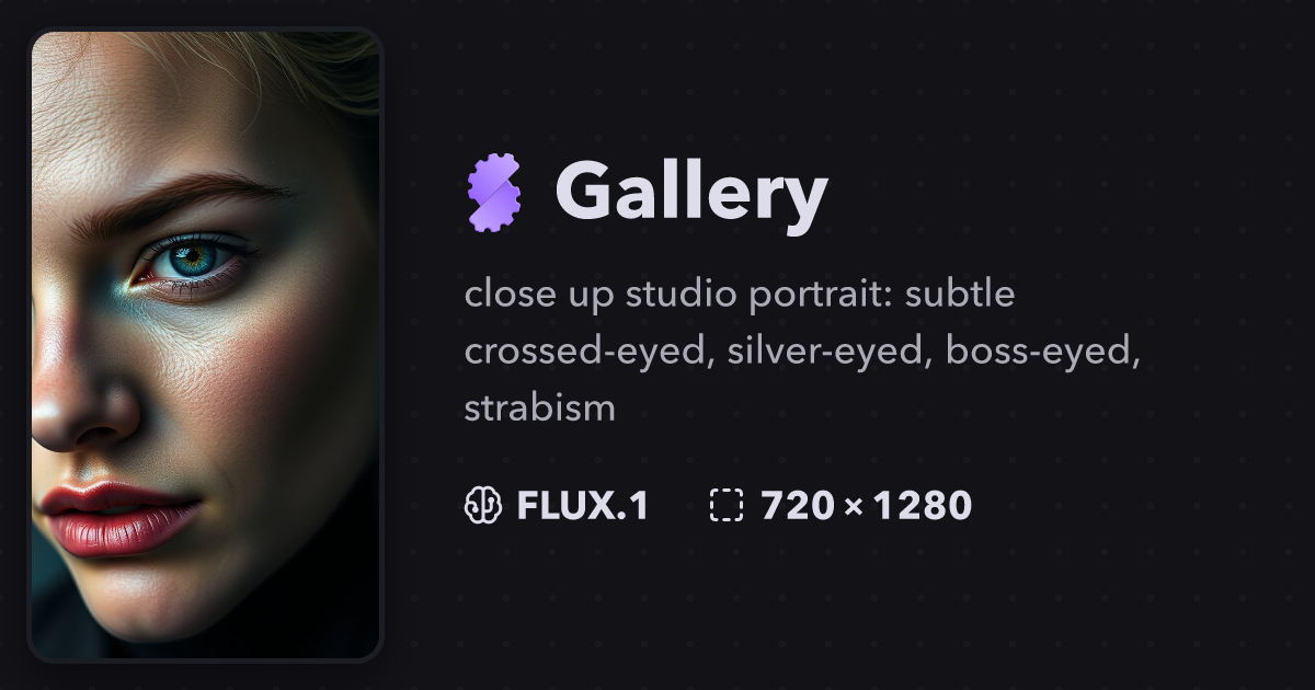 "close up studio portrait: subtle cros..." | Gallery | Stablecog