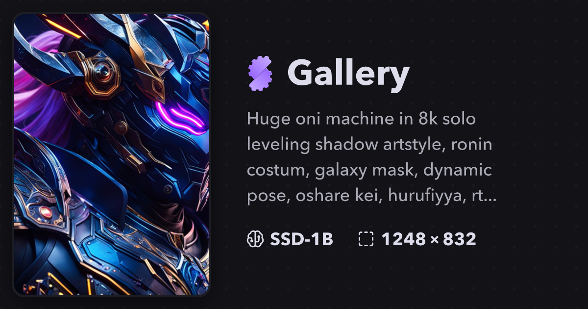 "Huge oni machine in 8k solo leveling ..." | Gallery | Stablecog