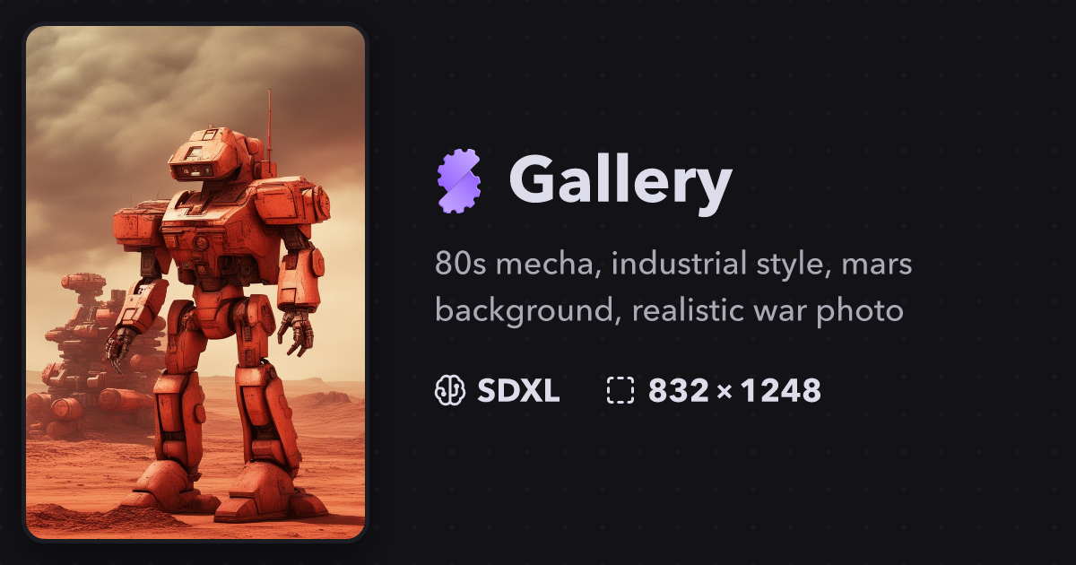 "80s mecha, industrial style, mars bac..." | Gallery | Stablecog