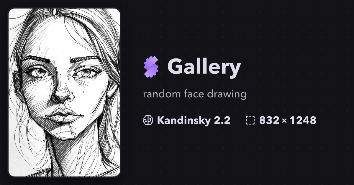 Random face drawing | Gallery