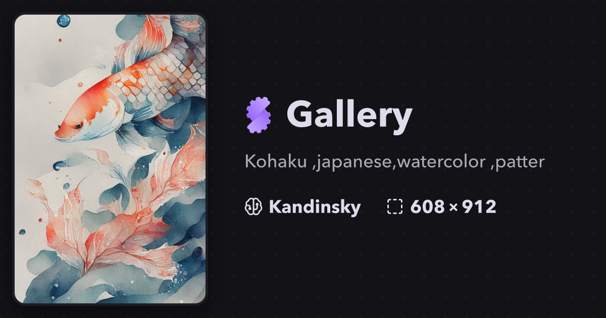 "Kohaku ,japanese,watercolor ,pattern,4k" | Gallery | Stablecog
