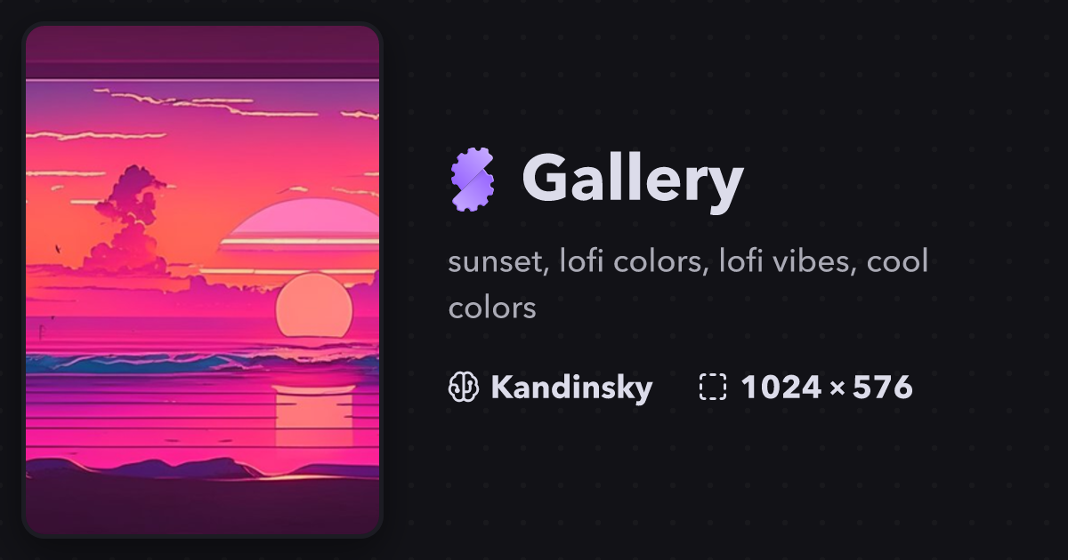 "sunset, lofi colors, lofi vibes, cool..." | Gallery | Stablecog