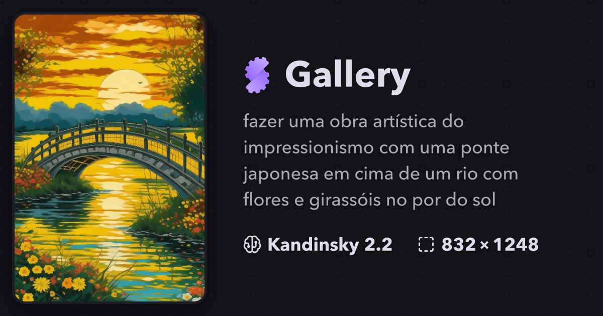 "fazer uma obra artística do impressio..." | Gallery | Stablecog