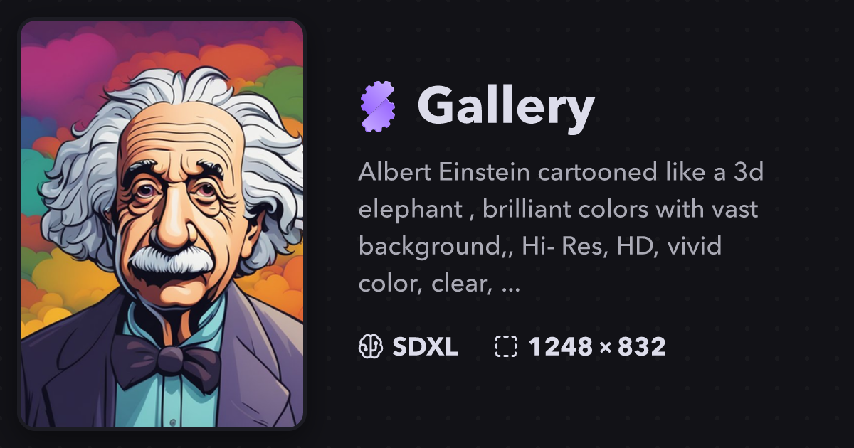 "Albert Einstein cartooned like a 3d e..." | Gallery | Stablecog