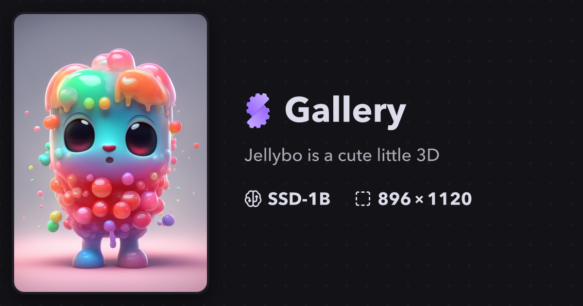 Jellybo is a cute little 3D | Gallery