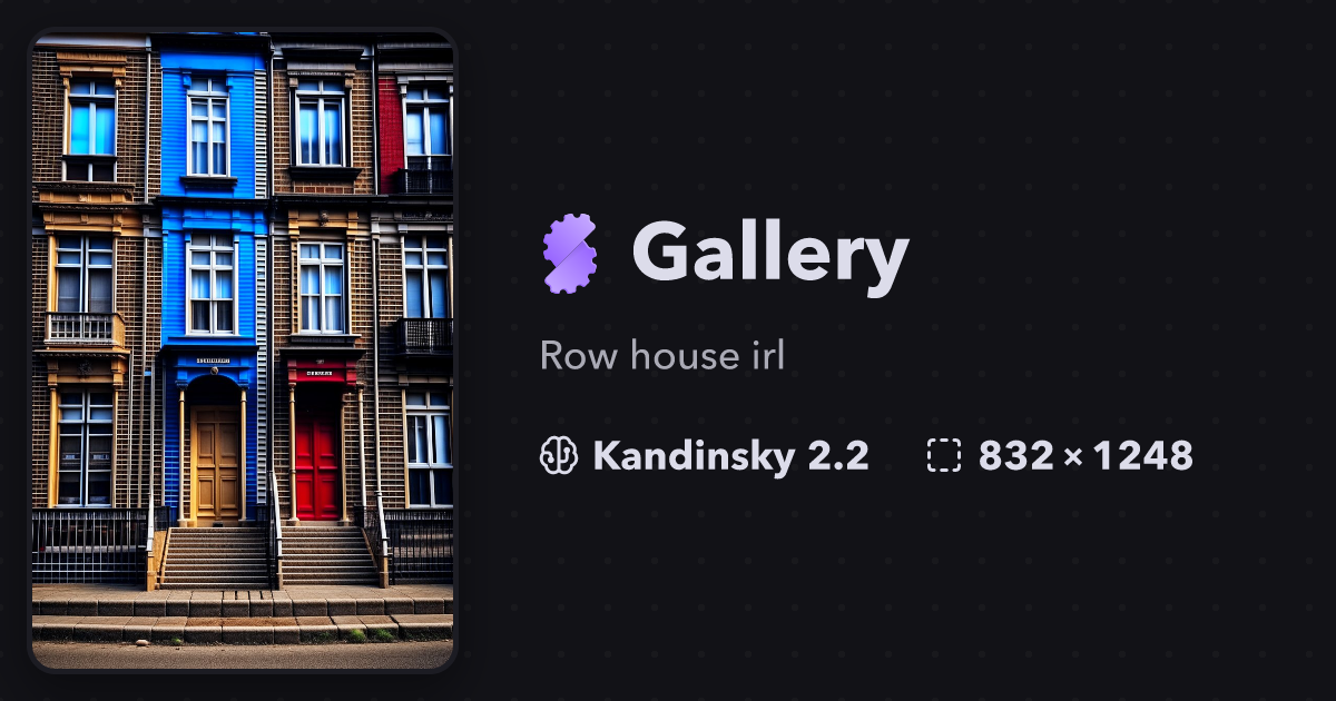 "Row house irl" | Gallery | Stablecog