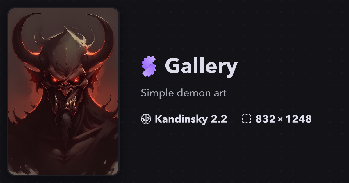 "Simple demon art" | Gallery | Stablecog