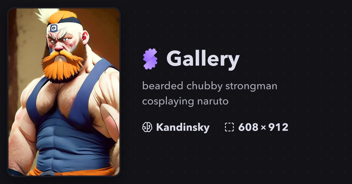 "bearded chubby strongman cosplaying n..." | Gallery | Stablecog