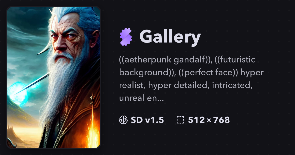"((aetherpunk gandalf)), ((futuristic ..." | Gallery | Stablecog