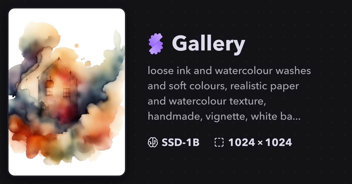 "loose ink and watercolour washes and ..." | Gallery | Stablecog