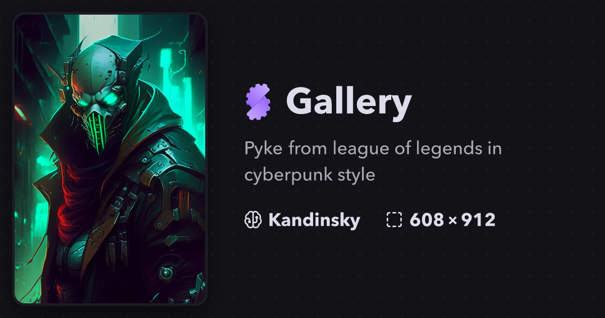 "Pyke from league of legends in cyberp..." | Gallery | Stablecog