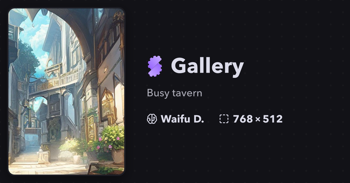 "Busy tavern" | Gallery | Stablecog