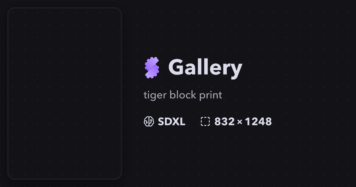 "tiger block print" | Gallery | Stablecog